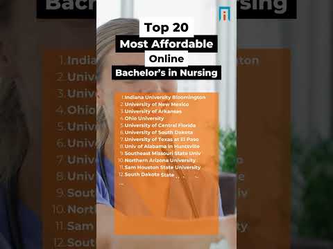 Which colleges have the most affordable online bachelor's degrees in nursing? #college #nursing