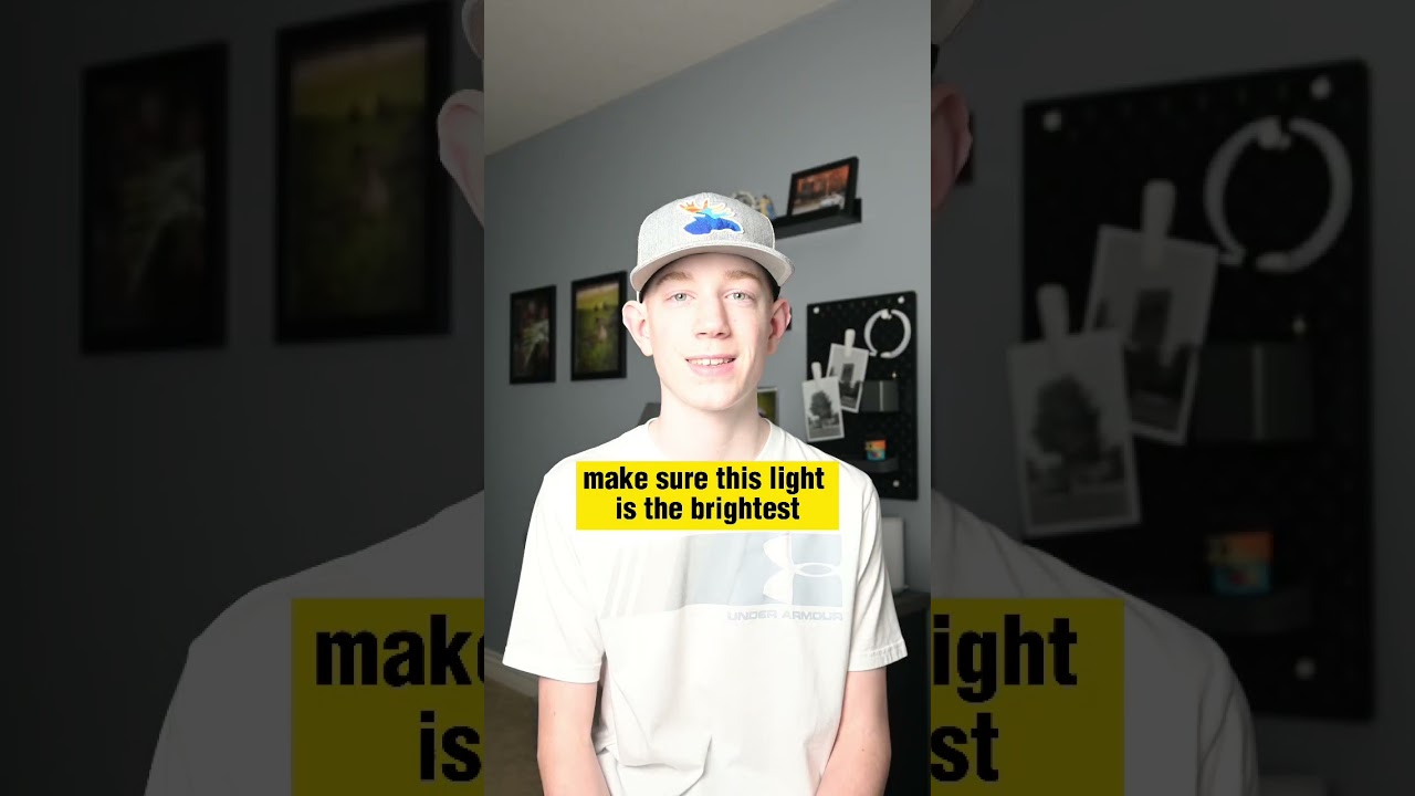 3 Point Lighting EXPLAINED! 📸 #shorts