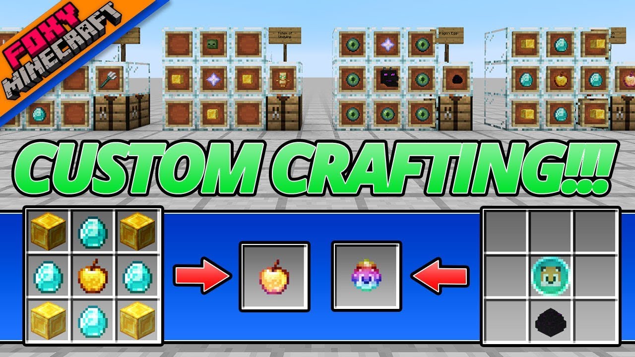 Minecraft | CUSTOM CRAFTING RECIPES | JAVA Survival 1.13 Data Pack