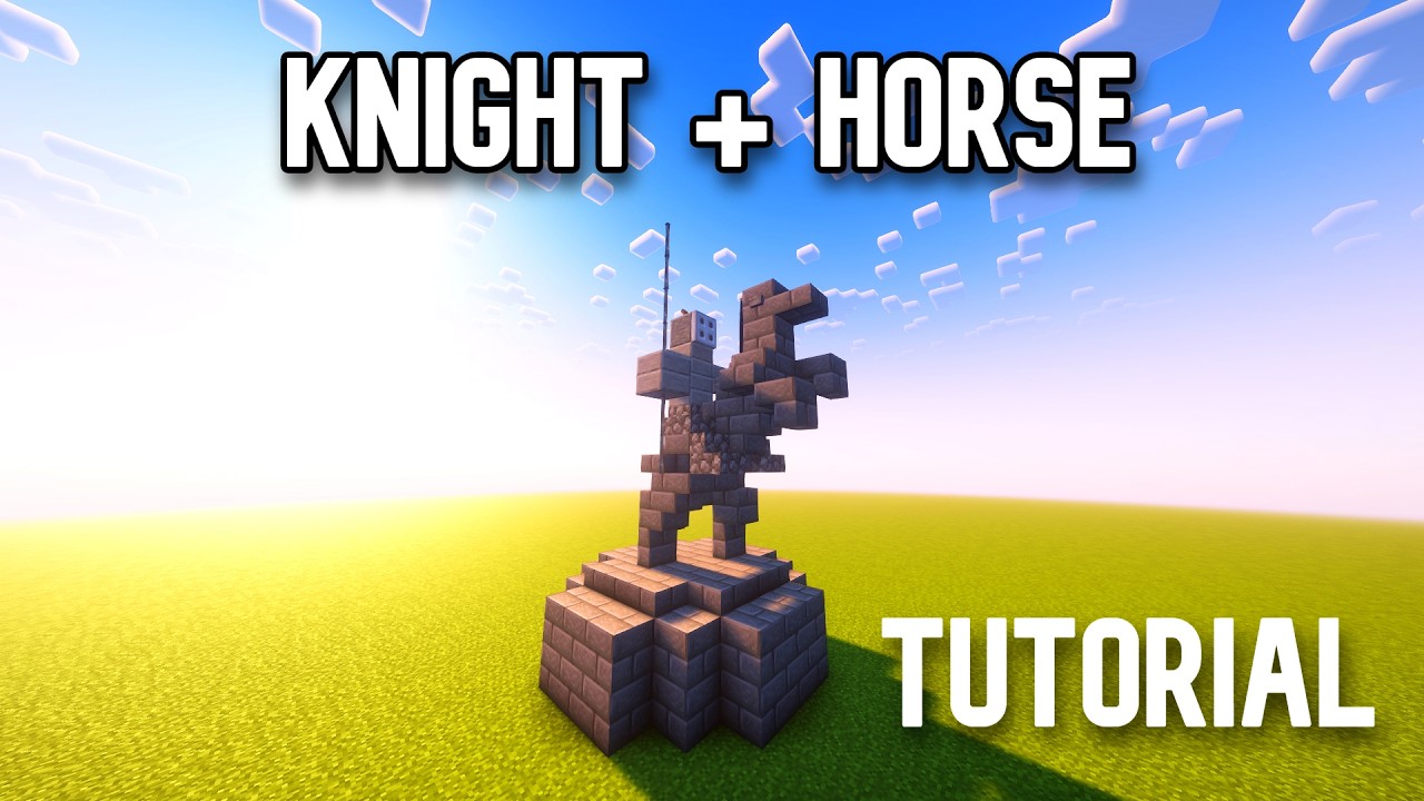 Medieval Knight & Horse Statue | Minecraft Tutorial