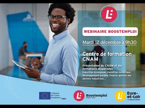 Webinaire Boostemploi - Présentation du CnamM et des formations dispensées - Déc 2023