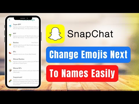 How to Change Emojis on Snapchat Next to Names !