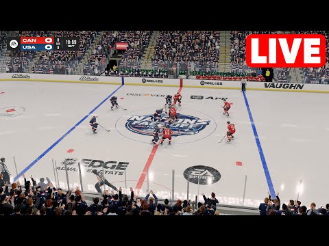 ICE HOCKEY LIVE🔴 Canada vs USA - 4 Nations Face-Off Championship 2025 | Full Match - NHL 25