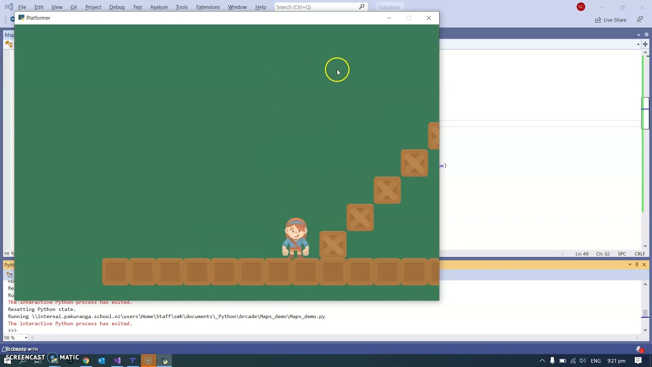 Using Tiled to create Python Arcade levels - video 2