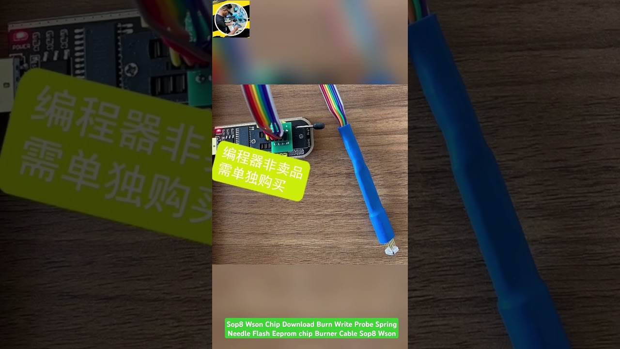 Sop8 Wson Chip Download Burn Write Probe Spring Needle Flash Eeprom chip Burner Cable Sop8