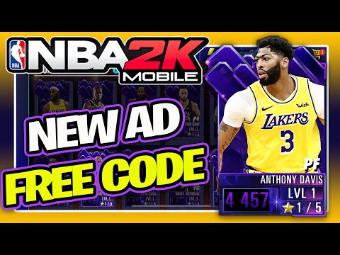 NBA 2K Mobile Code For FREE Anthony Davis ‼ Build Breakdown – NBA 2K ...