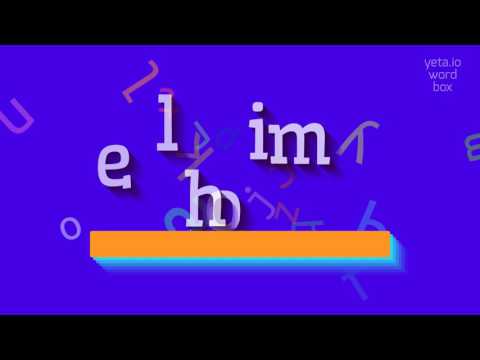 HOW TO PRONOUNCE ELOHIM? #elohim