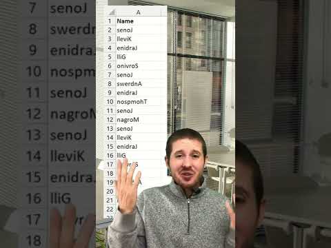 Reverse Text With A Lambda in Excel
