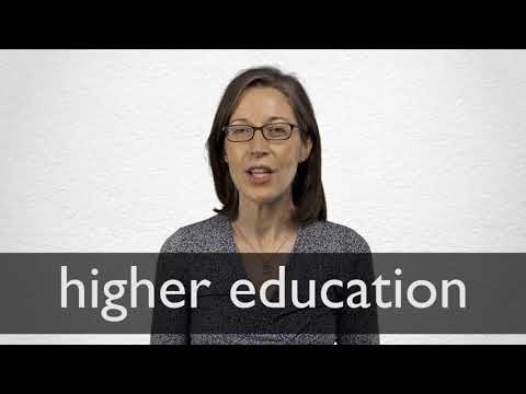 How to pronounce HIGHER EDUCATION in British English