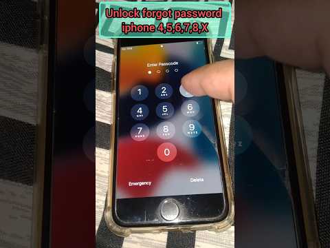 unlock forgot password iphone 4,5,6,7,8,X without internet #unlockpassword #youtubeshorts #shorts