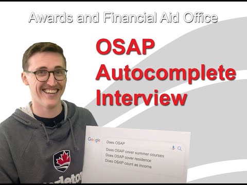 OSAP Autocomplete Interview | Savings with Spenny