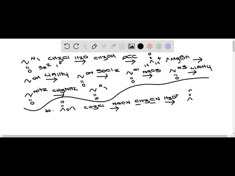 Starting with the compounds chloromethane, chloroethane, sodium azide, sodium cyanide, and a reduci…