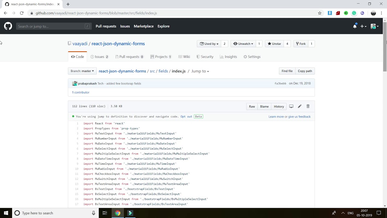 React Json Dynamic Forms