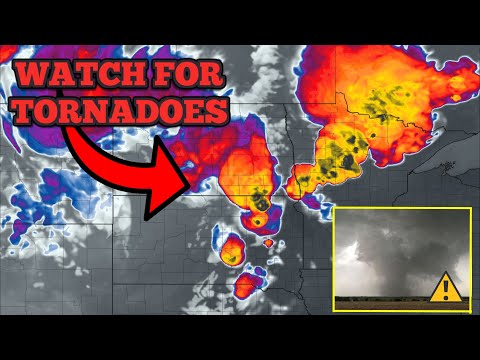 SEVERE WEATHER TODAY - Gorilla Hail, Damaging Winds, Tornadoes Possible