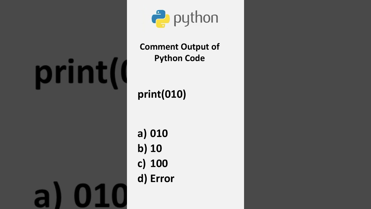 Python Quiz Challenge #codewithtj