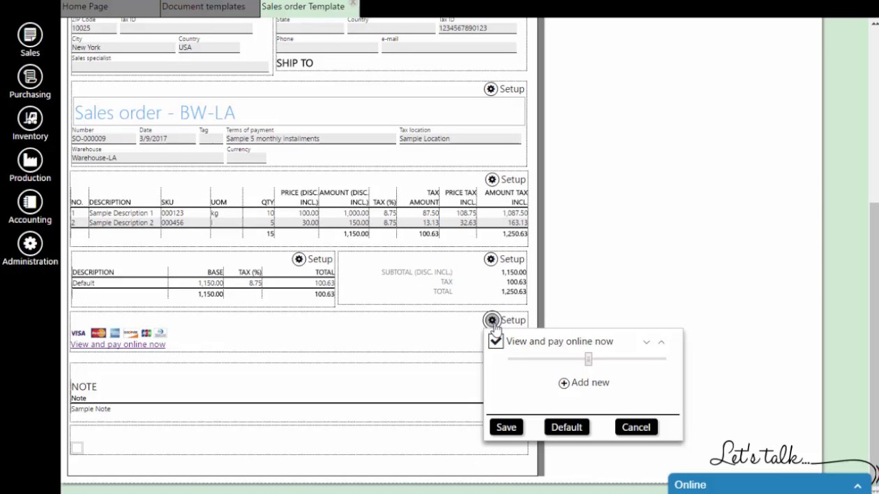 A 2 Document templates
