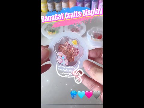 My Resinart Show Work ~ Mermaid Dream Teddy Bear Glitterflow #resin #art #handmade #mermaid #cute