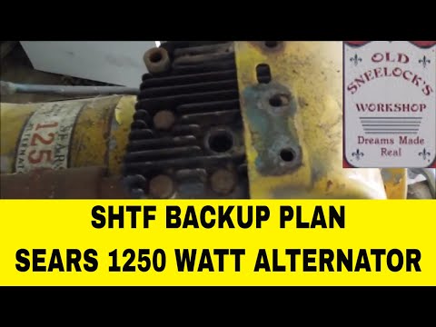 SHTF PLAN ~ SEARS 1250 WATT ALTERNATOR ~ PT 4 ~ CHASING THE SPARK