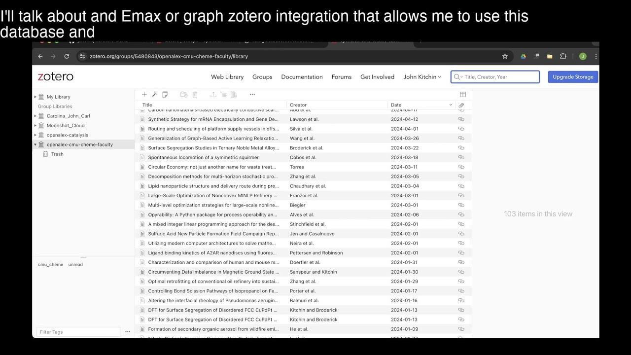 Literature Alerts - OpenAlex + GitHUB Actions + Emacs and Zotero