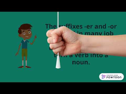 Suffixes -er and -or