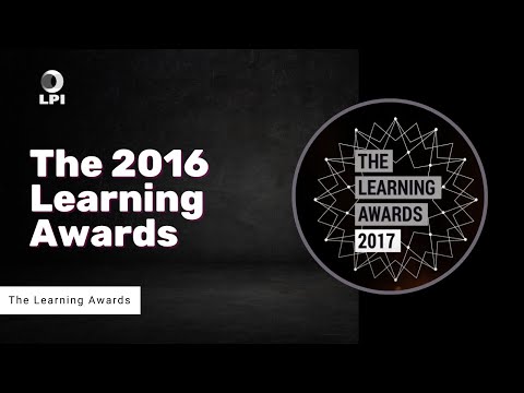 The Learning Awards 2016 | The Learning and Performance Institute
