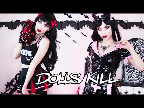 π¦ DOLLS KILL WIDOW + HALLOWEEN HAUL π¦ Trying on Costumes + Goth Outfits | Vesmedinia