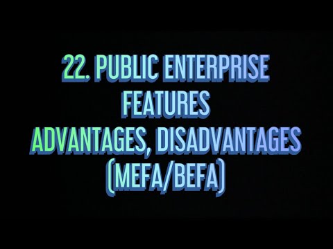 #22 Public Enterprise- It’s Forms, Features, Advantages, Disadvantages |MEFA/BEFA|