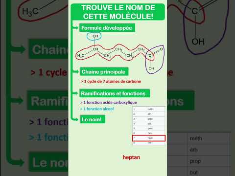 Comment nommer une molécule? acide carboxylique et alcool