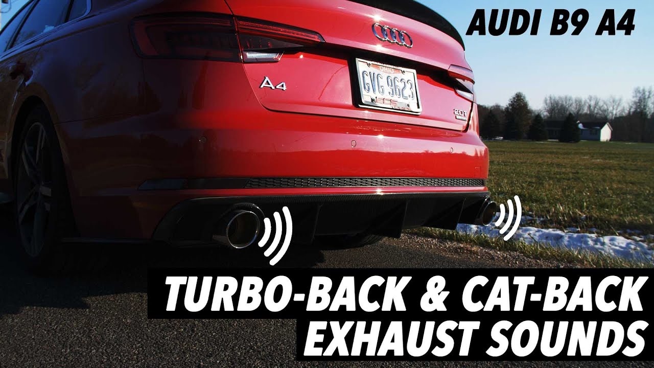 The PERFECT Exhaust Notes // Audi B9 A4 // Turbo-Back & Cat-Back Valved Exhaust // ECS Tuning