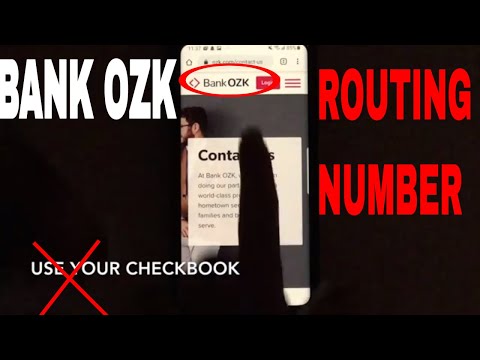 ✅ What Is Bank Of Ozarks OZK Routing Number? 🔴