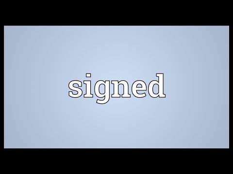 Signed Meaning