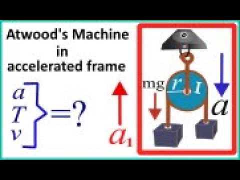 Atwood's machine in accelerated frame