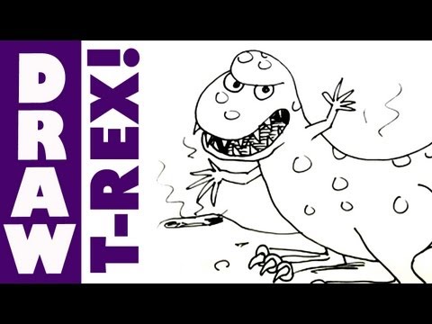 How to draw a Tyrannosaurus Rex – Shoo Rayner