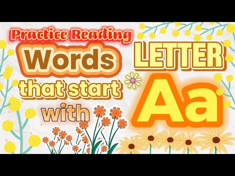 Words that start with letter Aa | Kids Can Tell