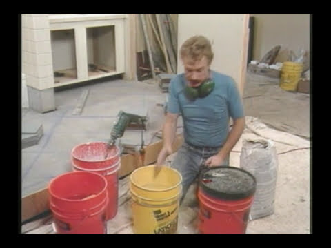 How to Mix Thinset Mortar for Tile - How to Tile a Floor