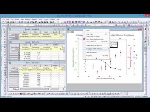 Overview of Graphing in Origin Video Lecture - Origin Tutorials for ...