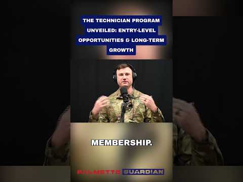 The Technician Program Unveiled: Entry-Level Opportunities & Long-Term Growth  #army #nationalguard