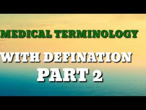 Medical terminology with meaninig |medical terms |medical |