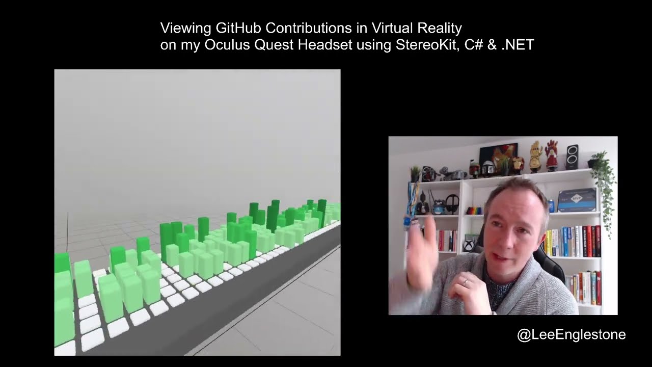 Viewing GitHub contributions Virtual Reality