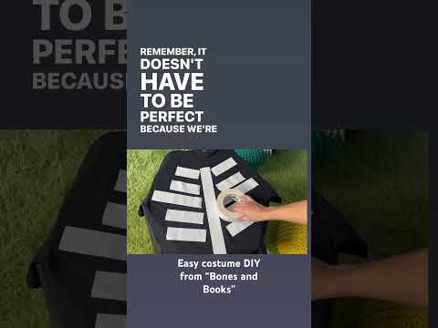 Easy costume DIY from “Bones and Books” #easydiycostume