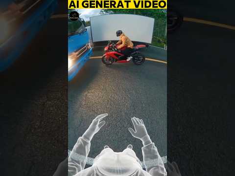 AI Generated Video Bike Rider ???????? #facts #shortsfeed #bikerider