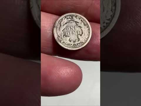 1876 CC Carson City Seated Liberty dime - how much is it worth?