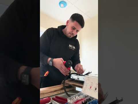 Can you install the hob #diy #electrician #install #apprentice #howto #explore