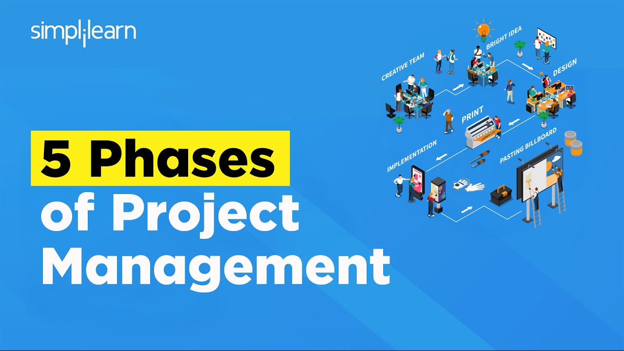 Phases Of Project Management | Project Management Life Cycle | PM Tutorial | Simplilearn