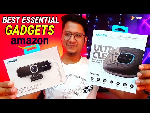 Best Essential Gadgets on Amazon | Anker PowerConf Bluetooth Speaker + PowerConf C300 FHD Webcam