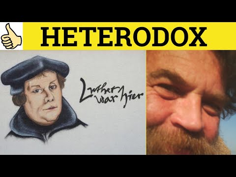 π΅ Heterodox - Heterodox Meaning - Heterodoxy Defined - Formal English