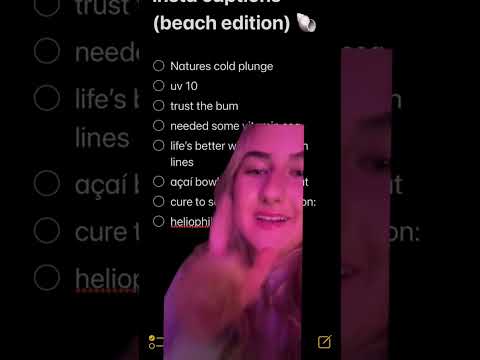 Instagram caption ideas for summer π #fyp #girls #instagram #vlog #grwm #makeup #beach #summer