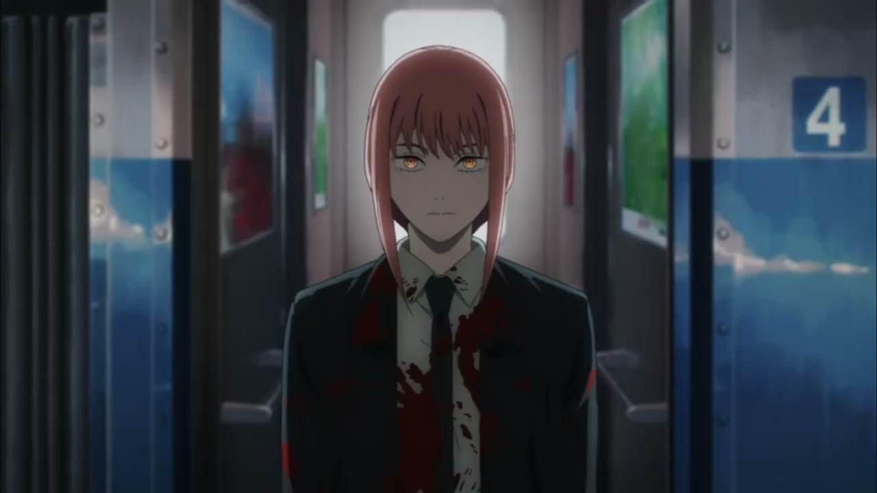 Makima creepy train scene ENG|DUB