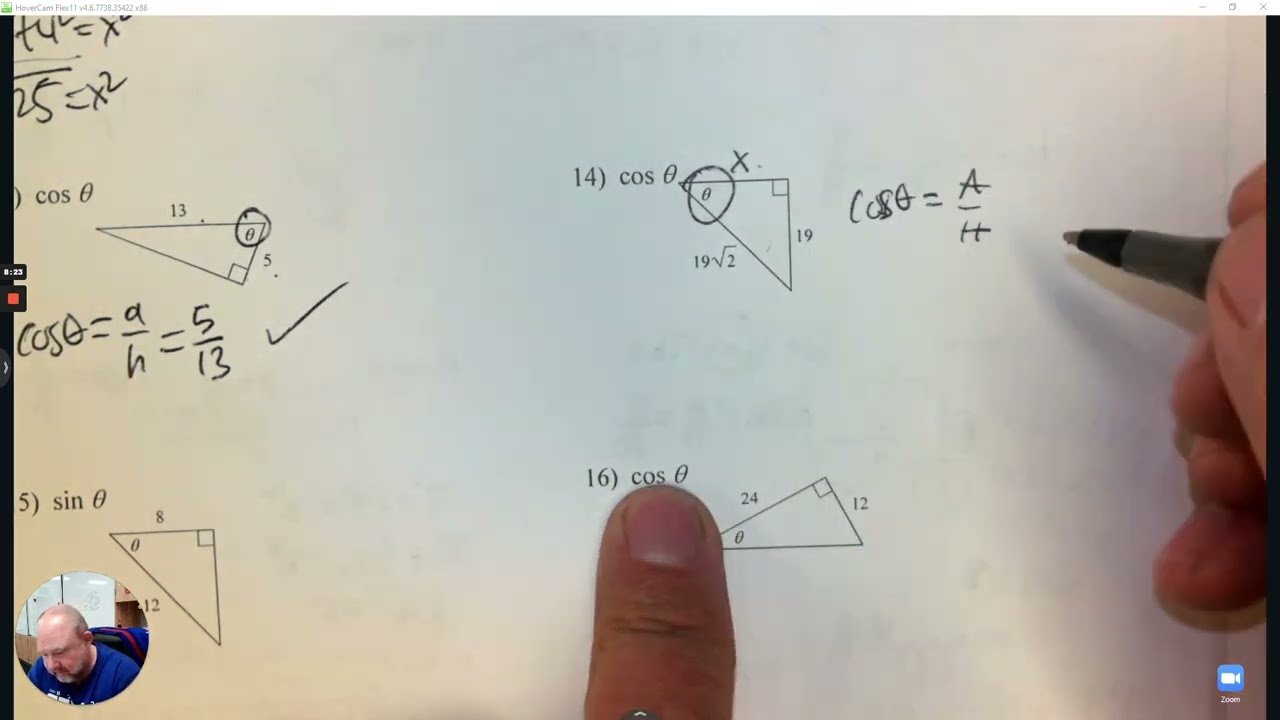 Math 2  Trig Ratios Practice Sheet Solutions