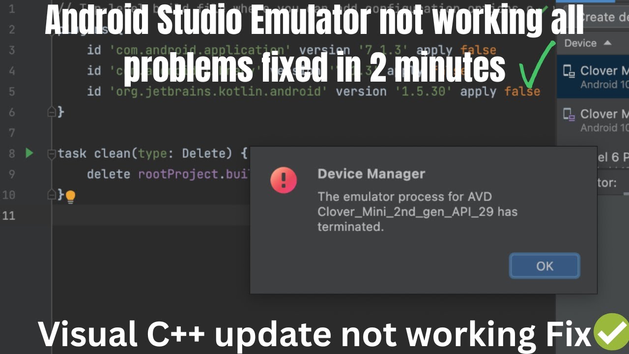 Android Studio Emulator Not Opening – SOLVED in 2 Minutes!